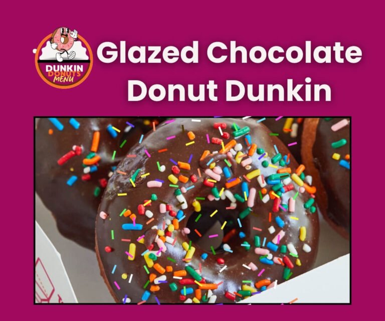 Glazed Chocolate Donut Dunkin: Simply Irresistible