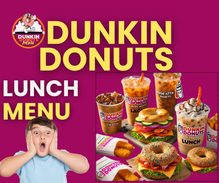 Dunkin Donuts Drive Thru Menu – Fast, Fresh, and Tasty