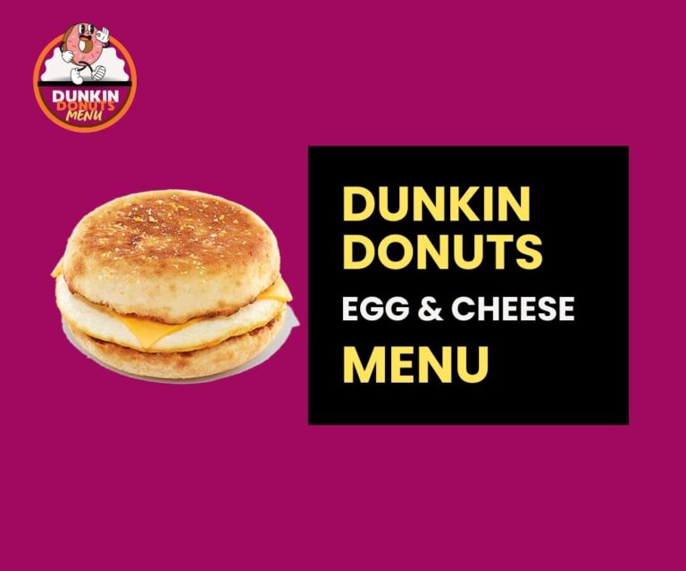 Dunkin Donuts Egg and Cheese - Price, Nutrition & Options