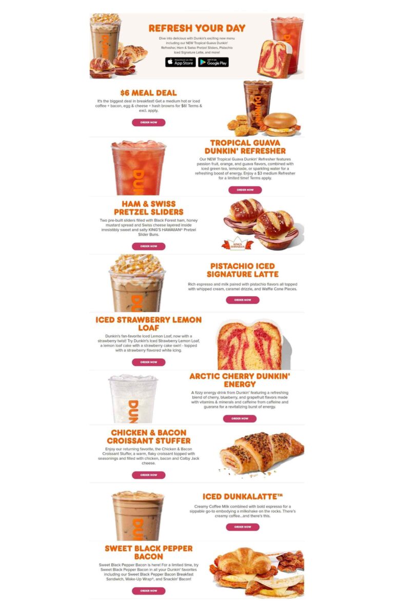 Dunkin Summer Menu 2025: New Drinks, Snacks & Deals